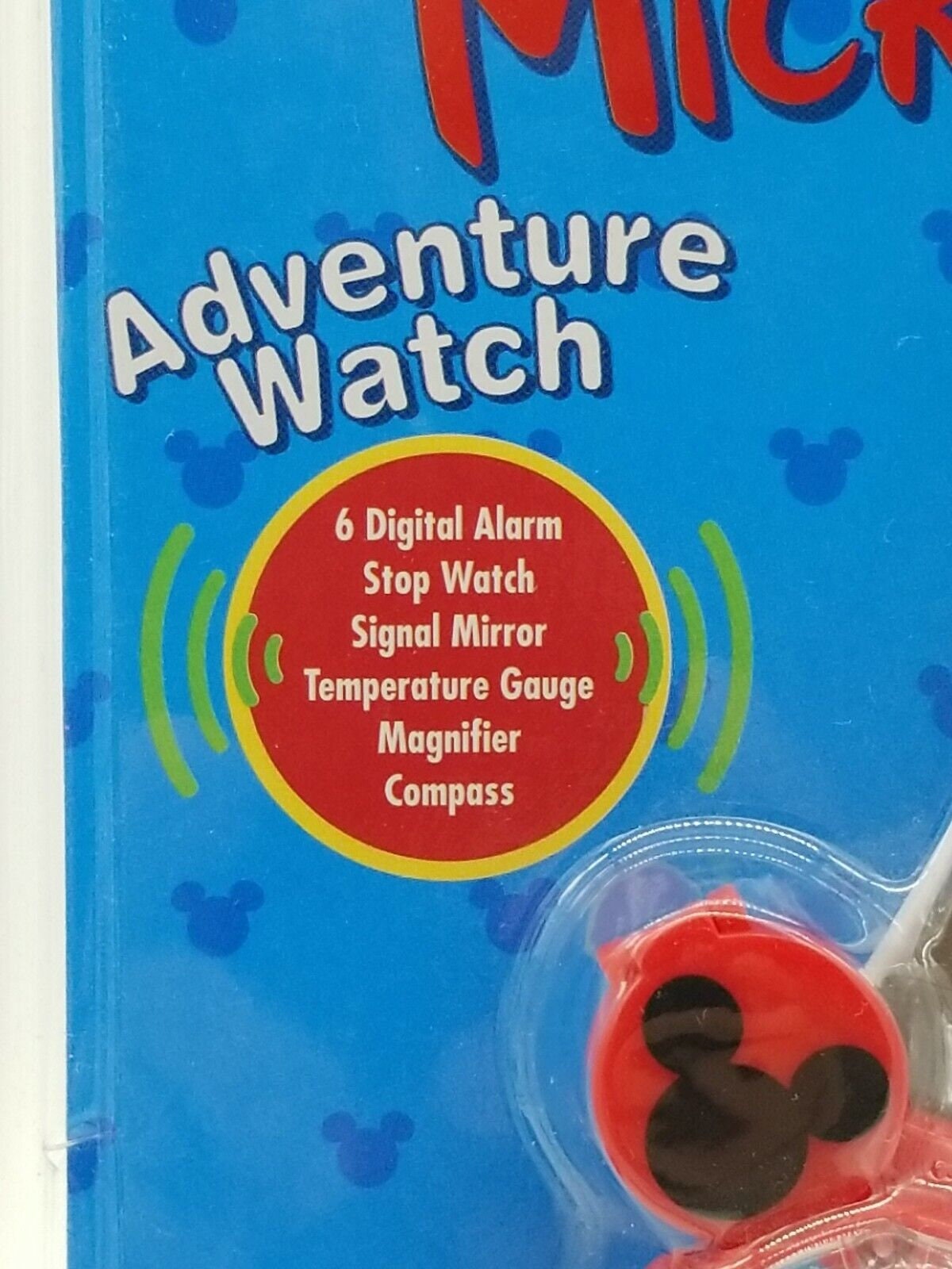 Vintage Collectible Mickey Mouse Adventure Digital Watch Compass ...