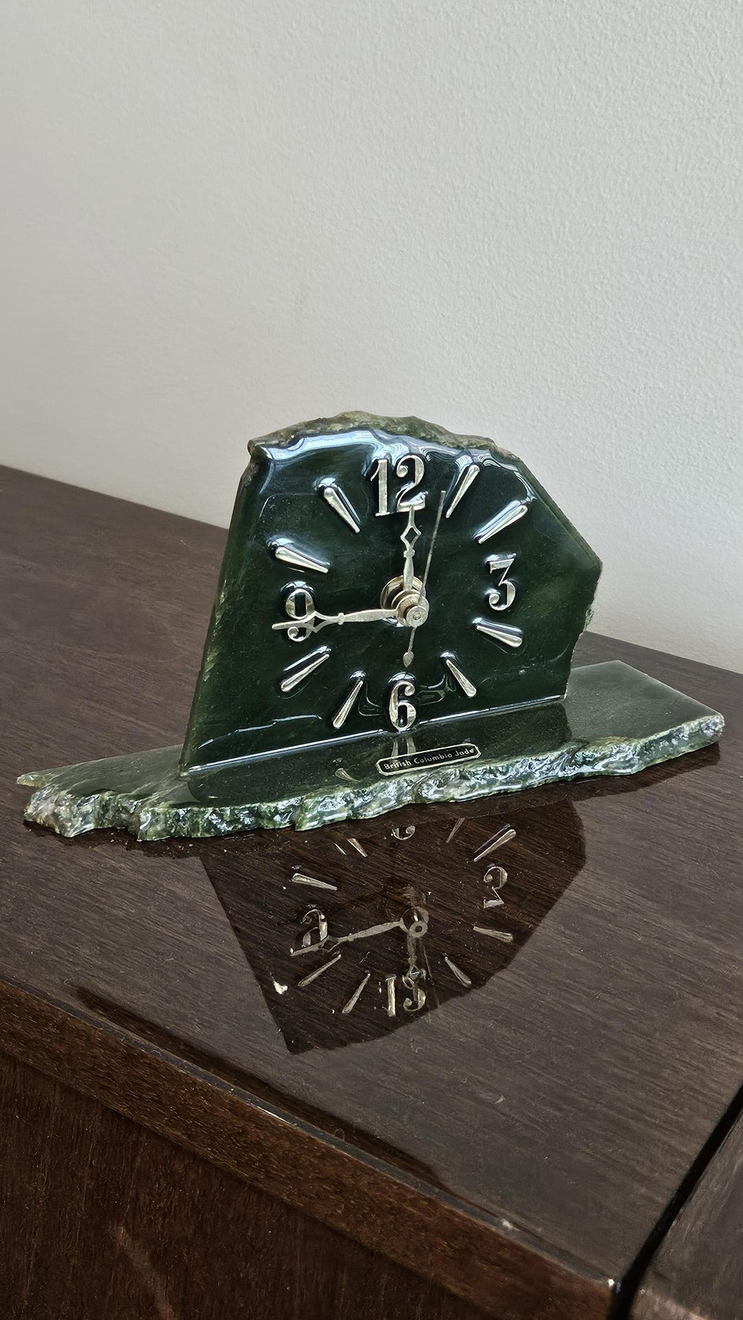 Vintage Rare British Colombia Jade Table Clock Made in Canada! - Etsy
