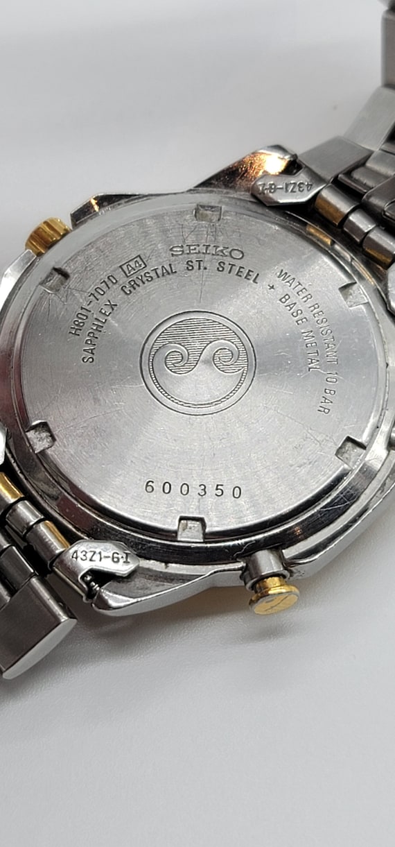 Rare Vintage Seiko H801-7061 R2 Chronograph Analog/Di… - Gem