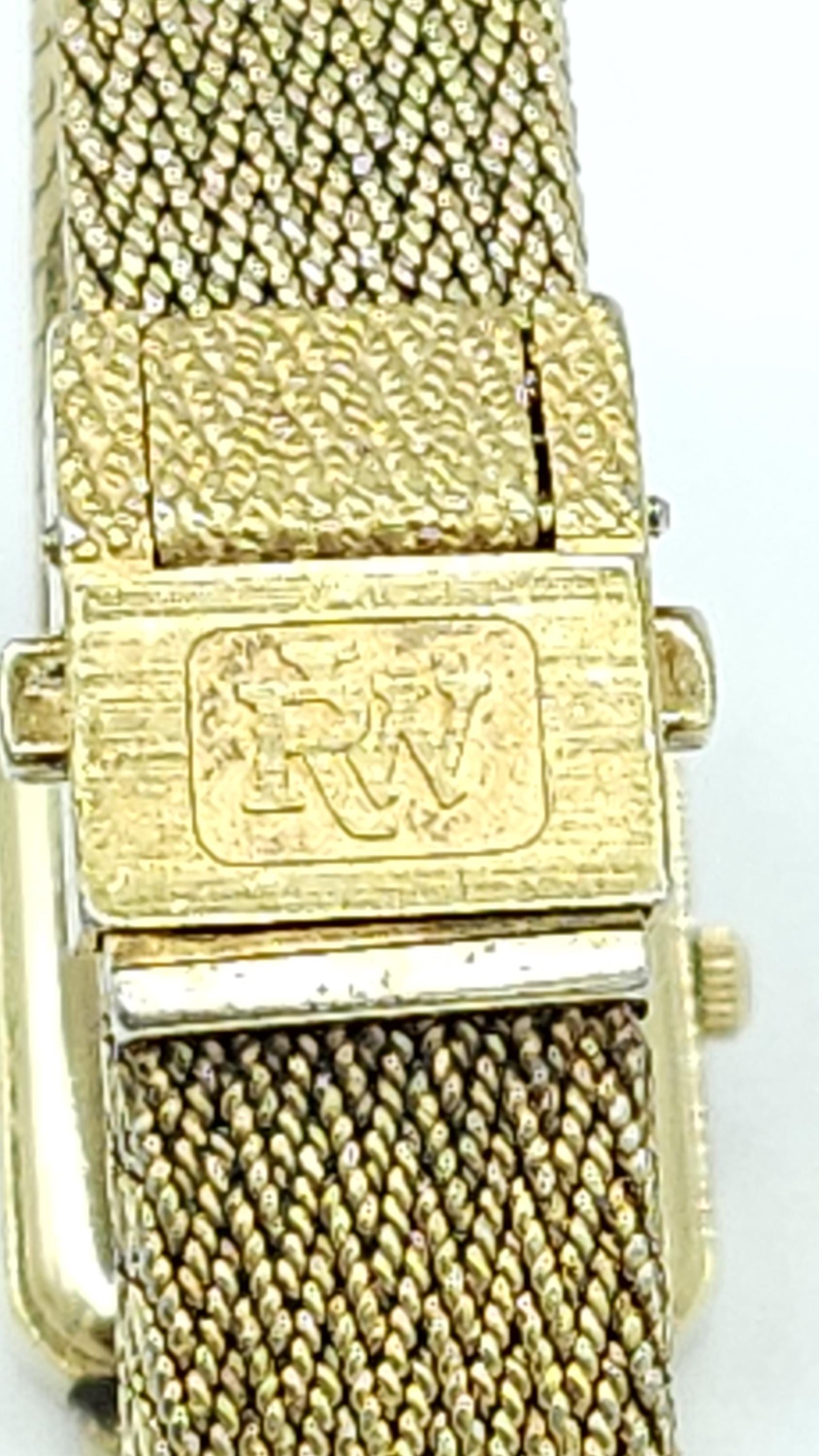 Authentic Vintage Raymond Weil Swiss Ladies Tri Color Watch 18 K Gold ...