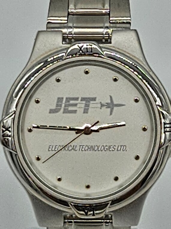 Vintage JET Airplane Logo Watch Electrical Technologi… - Gem