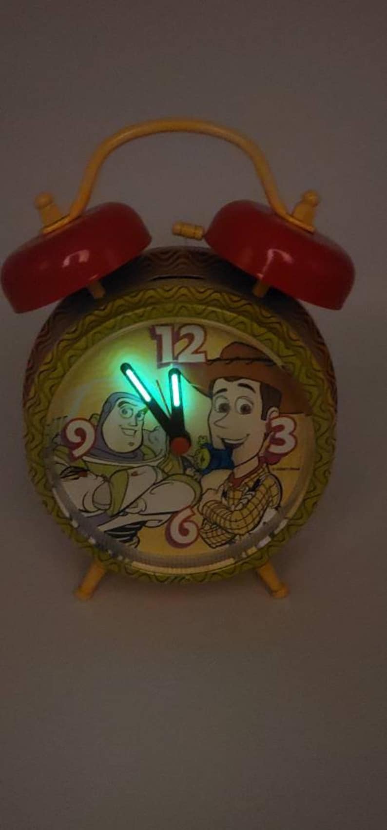 Vintage 1990s Toy Story Alarm Clock With Bells - WORKING - Woody & Buzz ...