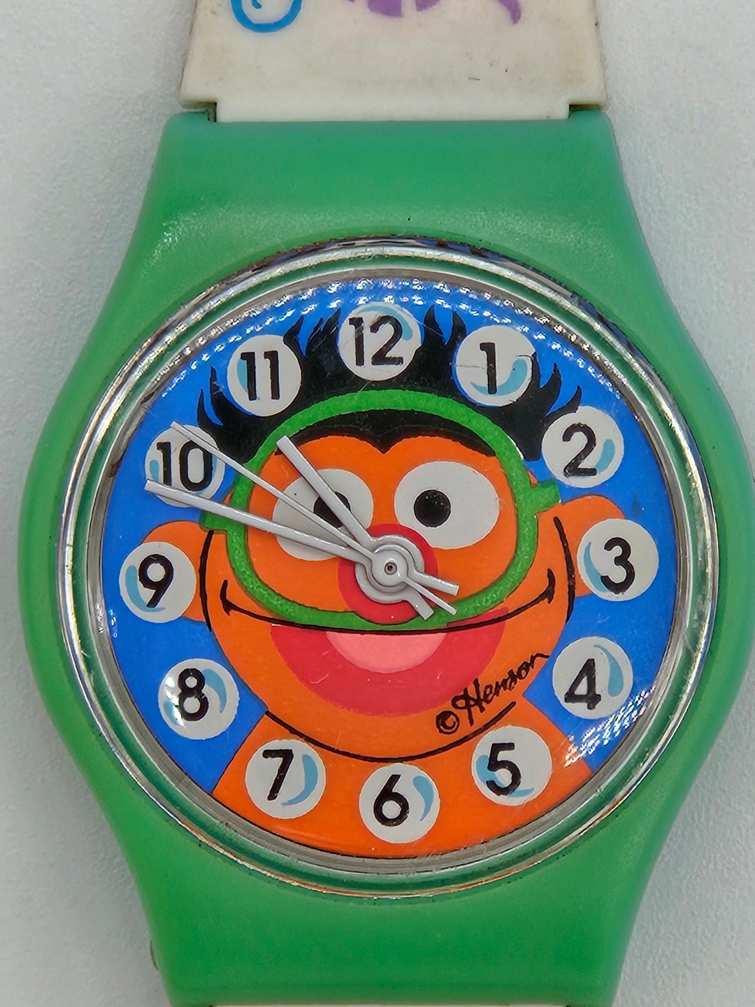 Vintage Collectible Sesame Street Ernie "bath Tubby Time" Theme Watch ...