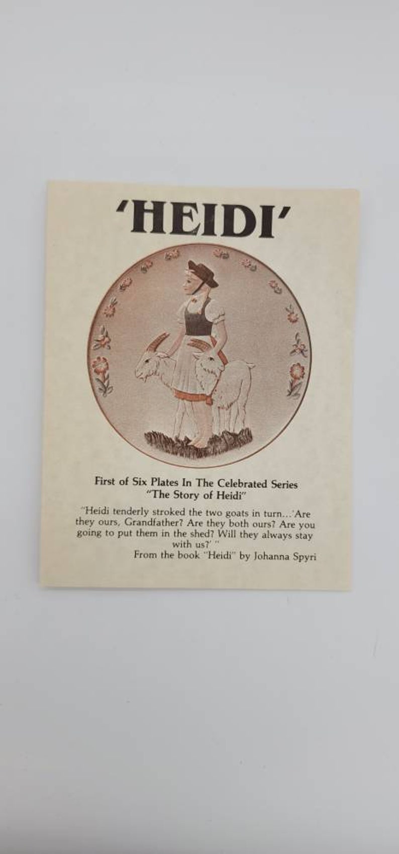 Vintage heidi First Issue in the Story of Heidi - Etsy