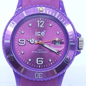 Ice-watch Unisex Sili Collection Purple Plastic and Silicone Watch 40mm ...