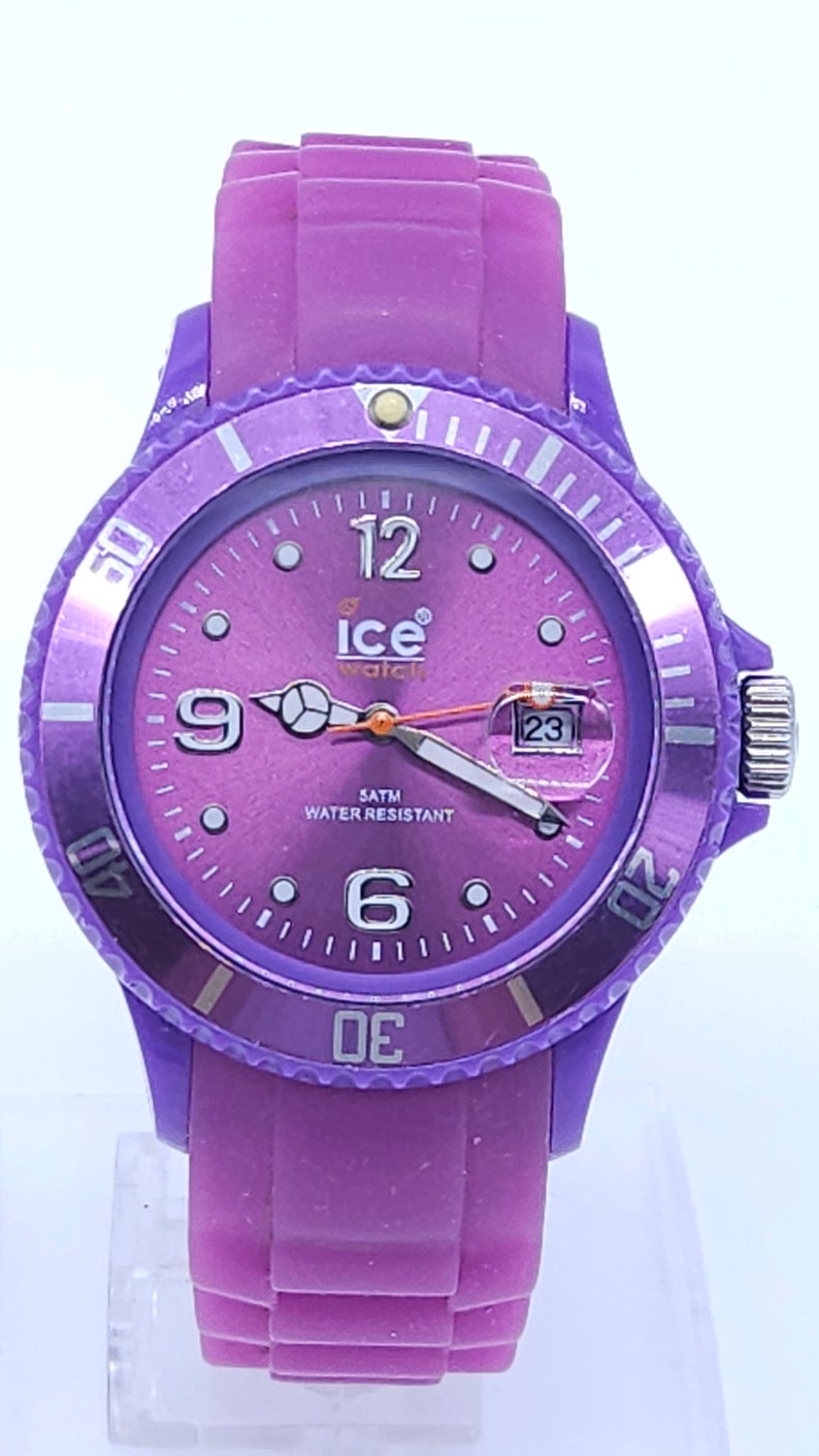 Ice-watch Unisex Sili Collection Purple Plastic and Silicone Watch 40mm ...