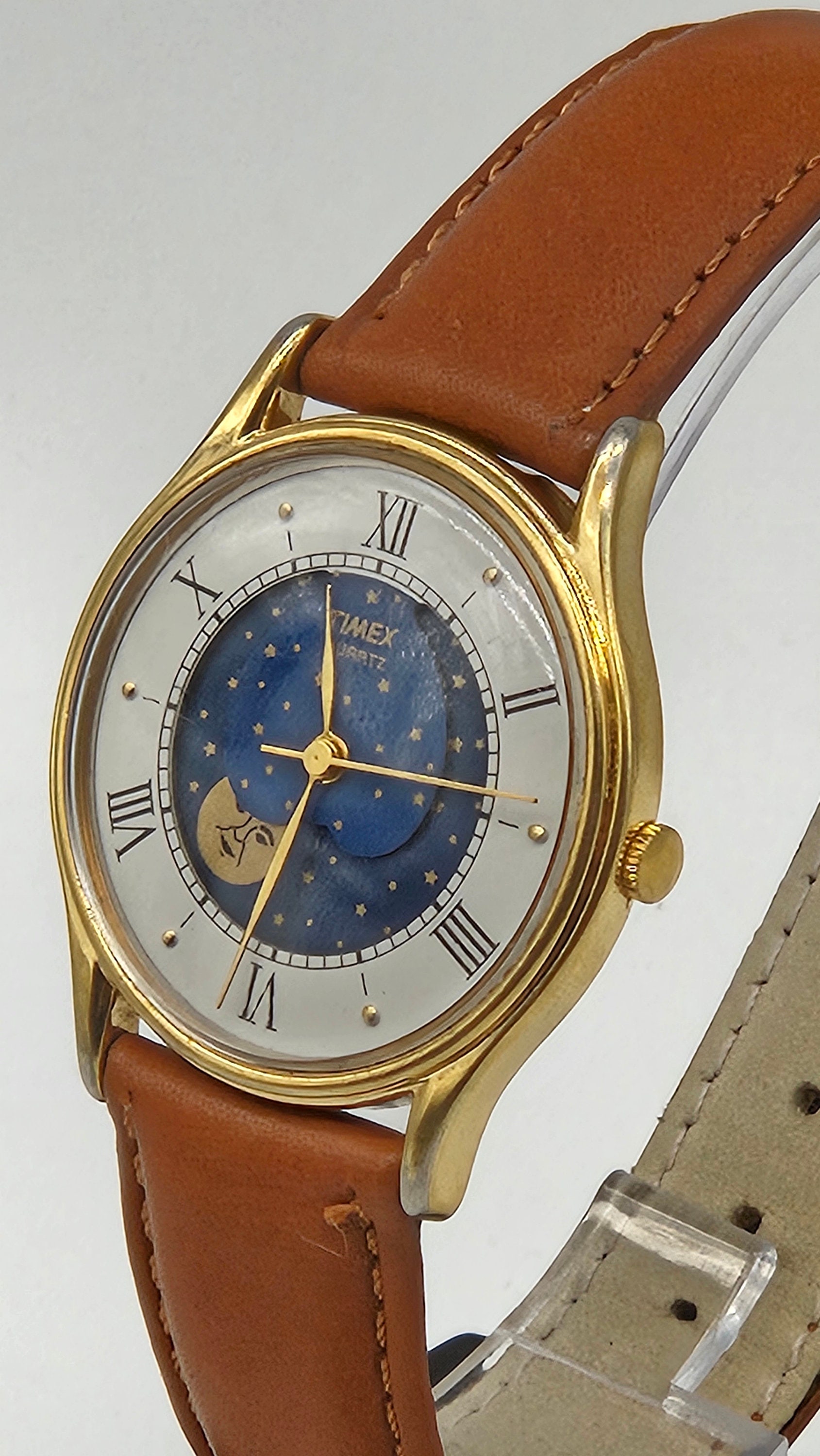 Vintage TIMEX Moon Phase / Moon Face Men's or Unisex Watch, 1980s, 2nd ...