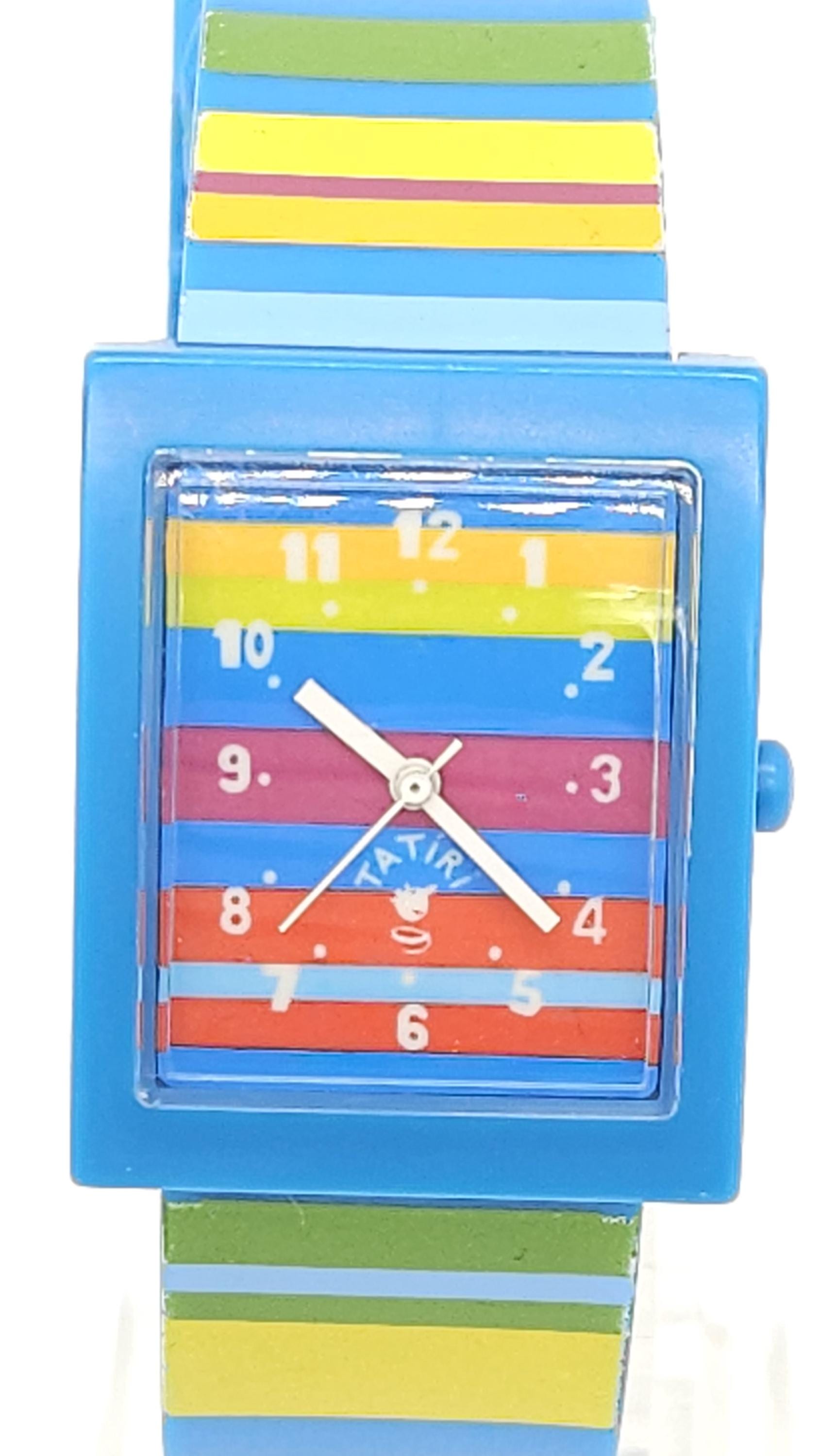 Vintage Rainbow TATIRI Tank Quartz Watch a Striking and Rare Timepiece ...