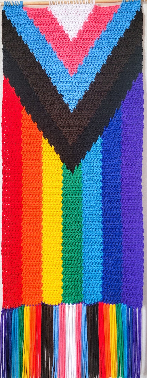PDF PATTERN ONLY Progress Pride Flag Crochet Pattern - Etsy