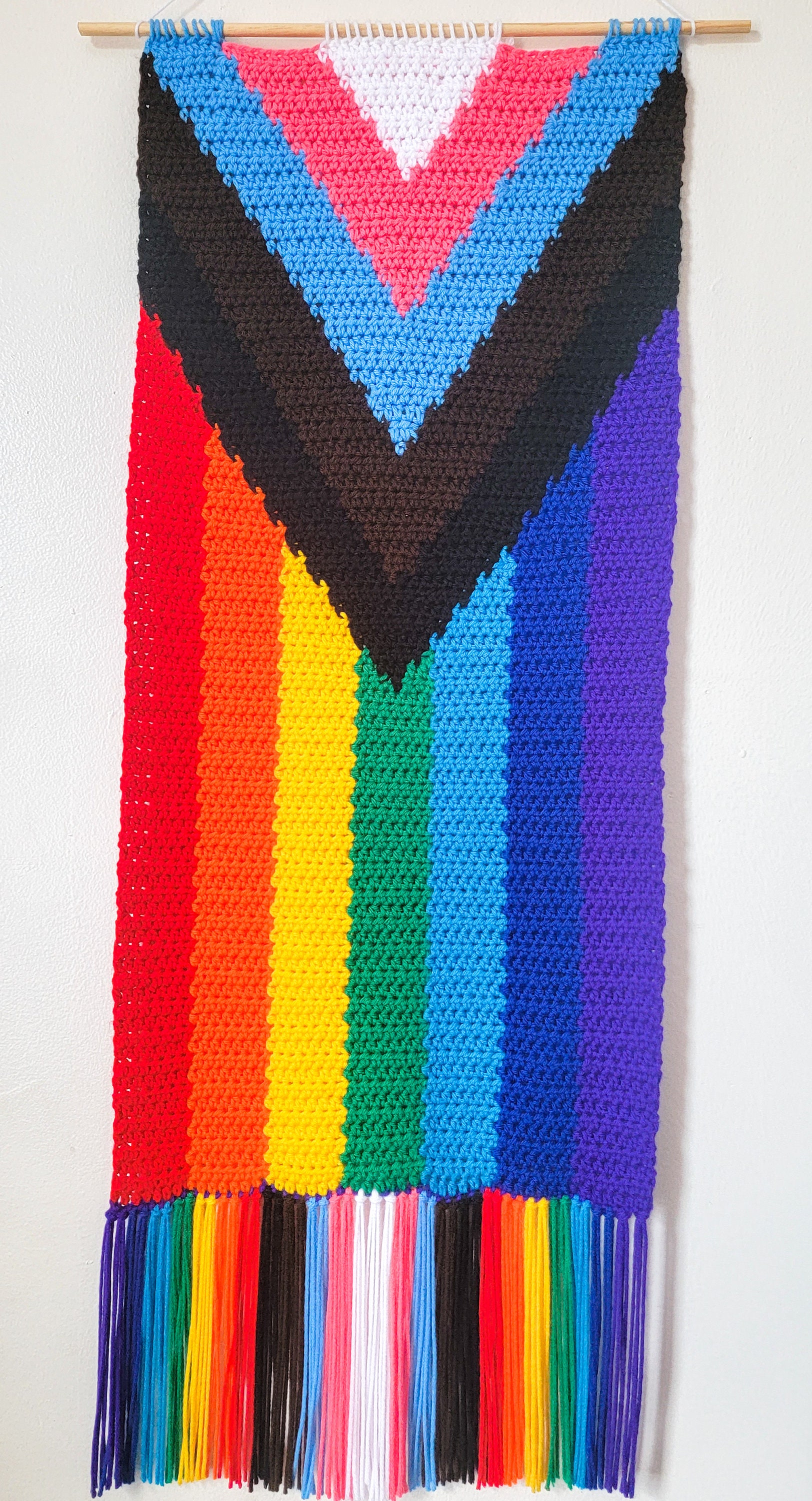 PDF PATTERN ONLY, Progress Pride Flag Crochet Pattern, Inclusive Pride ...