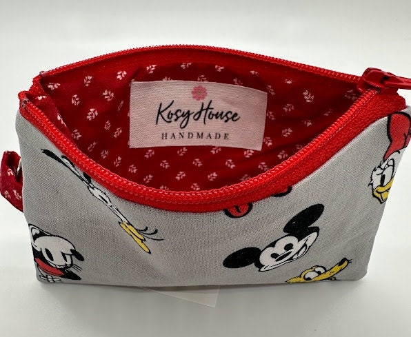 Disney Vintage, Mickey Mouse, Minnie Mouse, Goofy, Pluto, Coin Purse ...