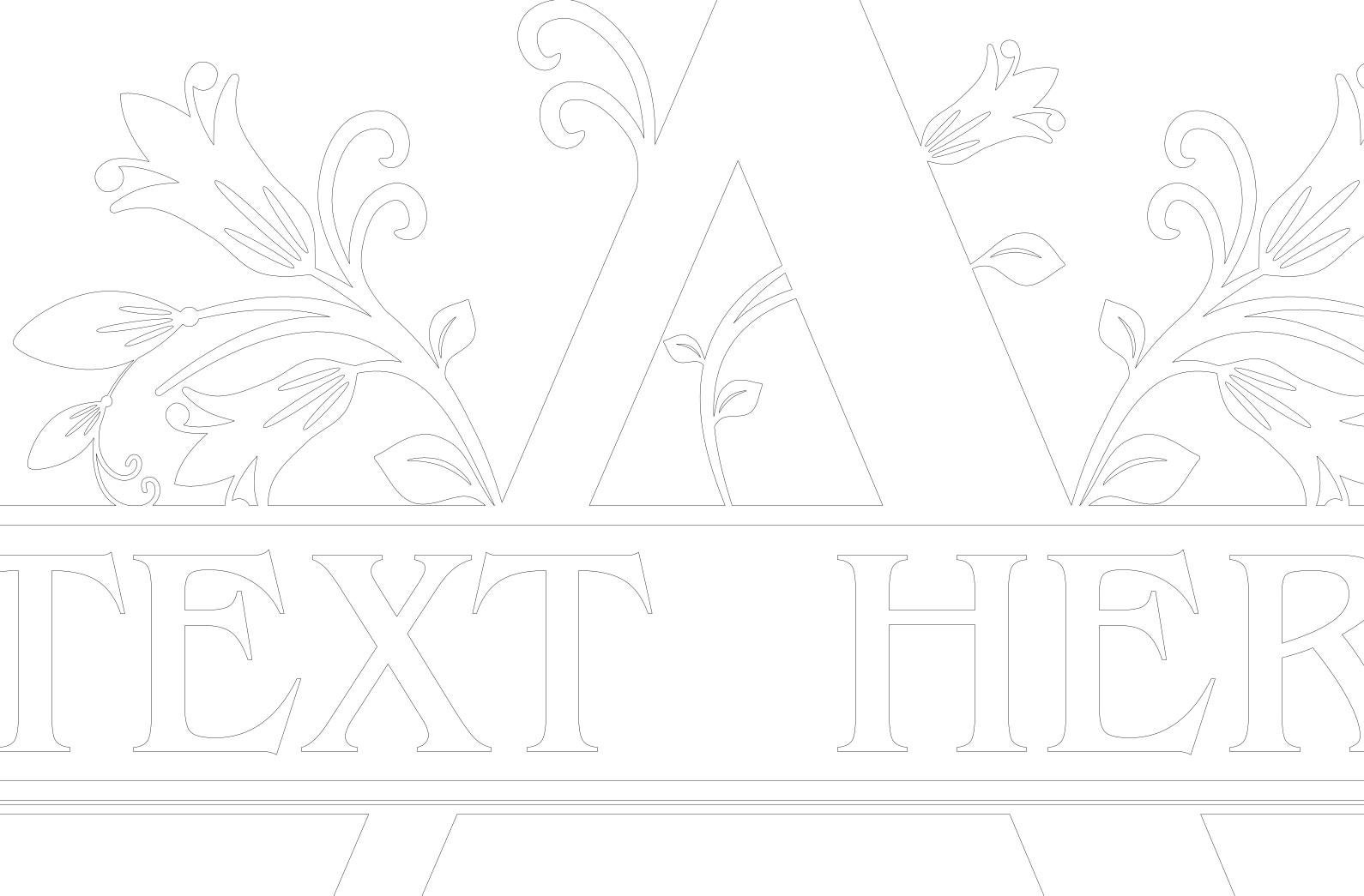 Monogram Letters A-Z With Split Text Cutout - 3 File Types, 4 File ...