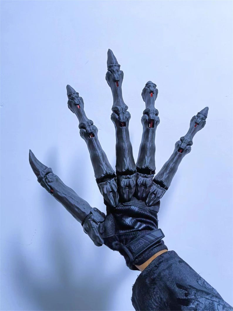 Black Skull Claws, Tech Paws Claw, Robot Blades Fingers, Mechanical ...
