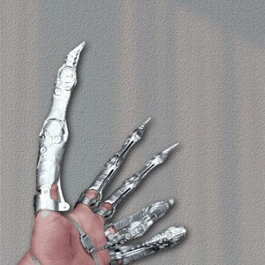 Silver Skull Claws, Tech Paws Claw, Robot Blades Fingers, Mechanical ...