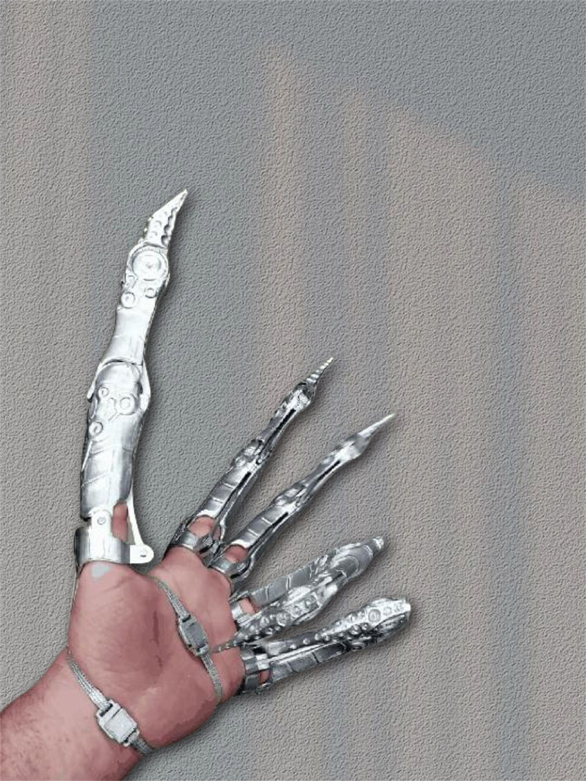 Silver Skull Claws, Tech Paws Claw, Robot Blades Fingers, Mechanical ...