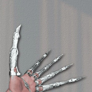 Silver Skull Claws, Tech Paws Claw, Robot Blades Fingers, Mechanical ...