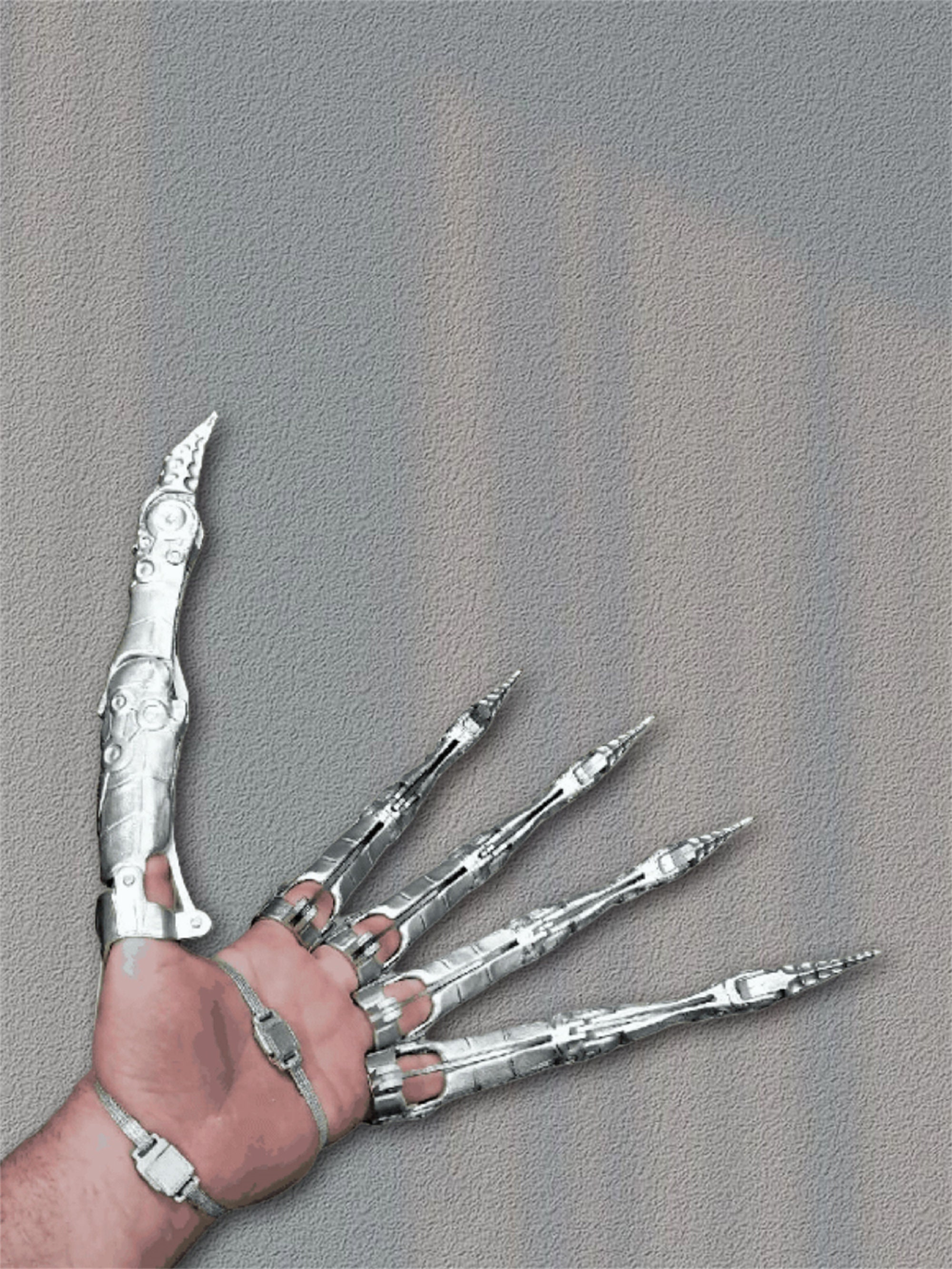 Silver Skull Claws, Tech Paws Claw, Robot Blades Fingers, Mechanical ...