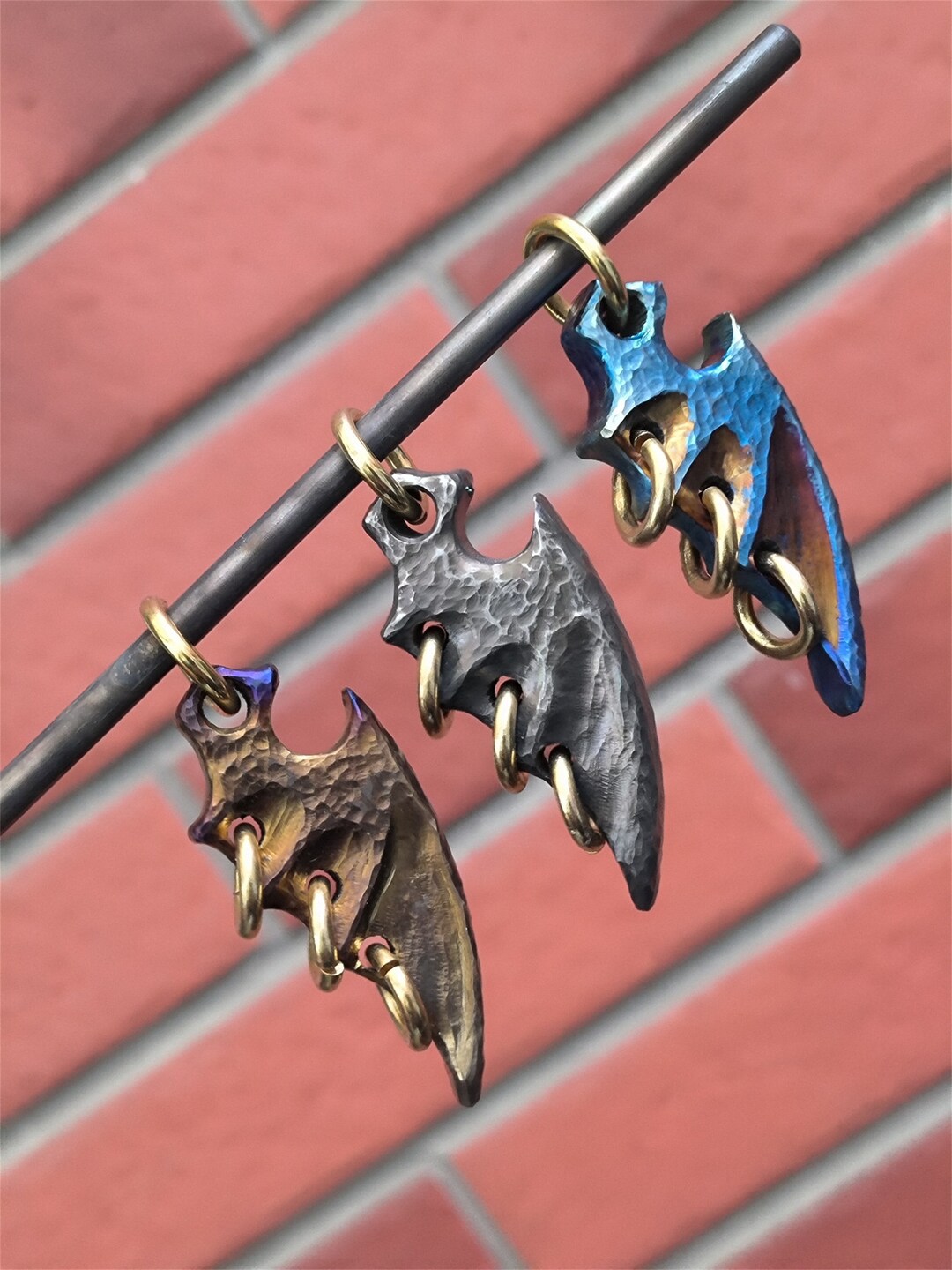 Custom Wing Necklace,personalized Bat Wing Necklace,handmade Titanium ...