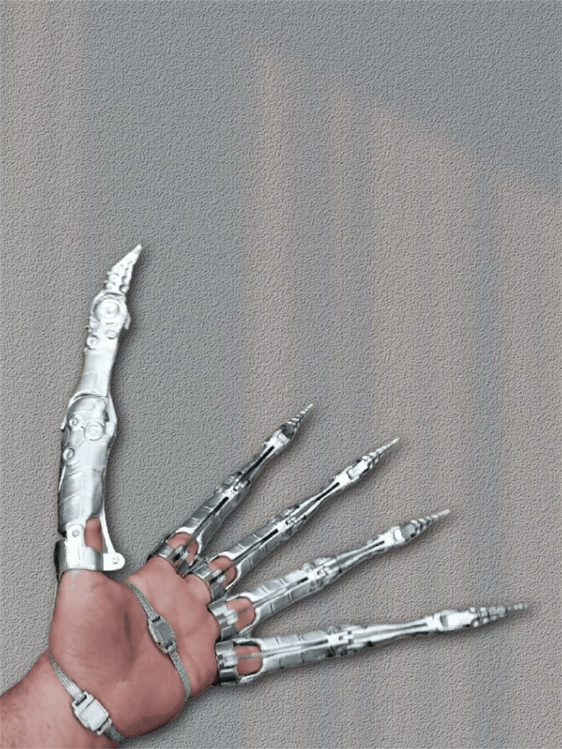 Silver Skull Claws, Tech Paws Claw, Robot Blades Fingers, Mechanical ...