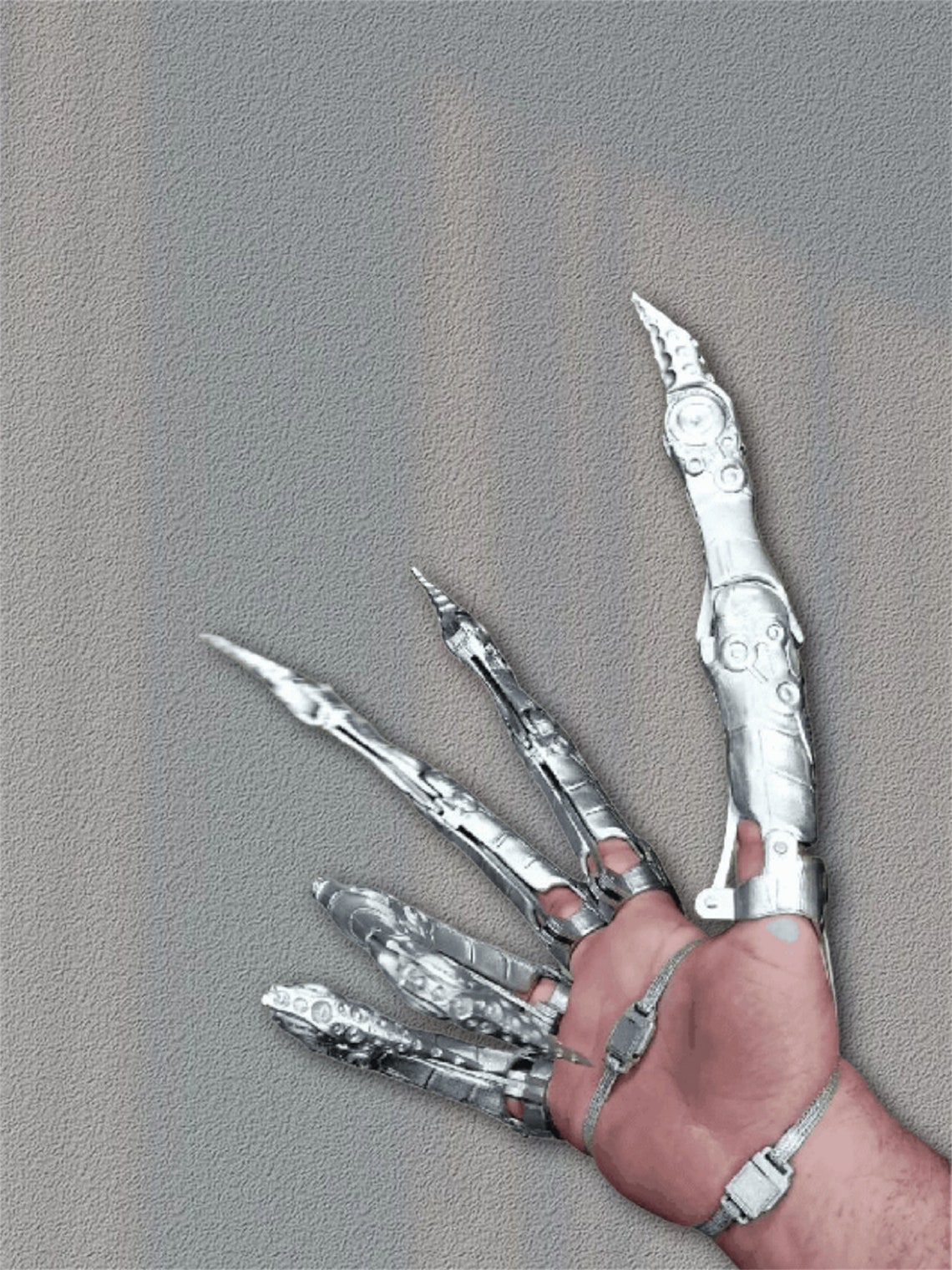 Silver Skull Claws, Tech Paws Claw, Robot Blades Fingers, Mechanical ...