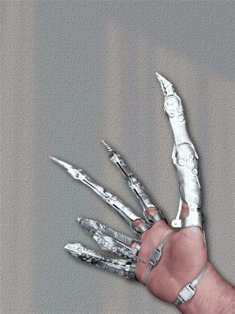Silver Skull Claws, Tech Paws Claw, Robot Blades Fingers, Mechanical ...