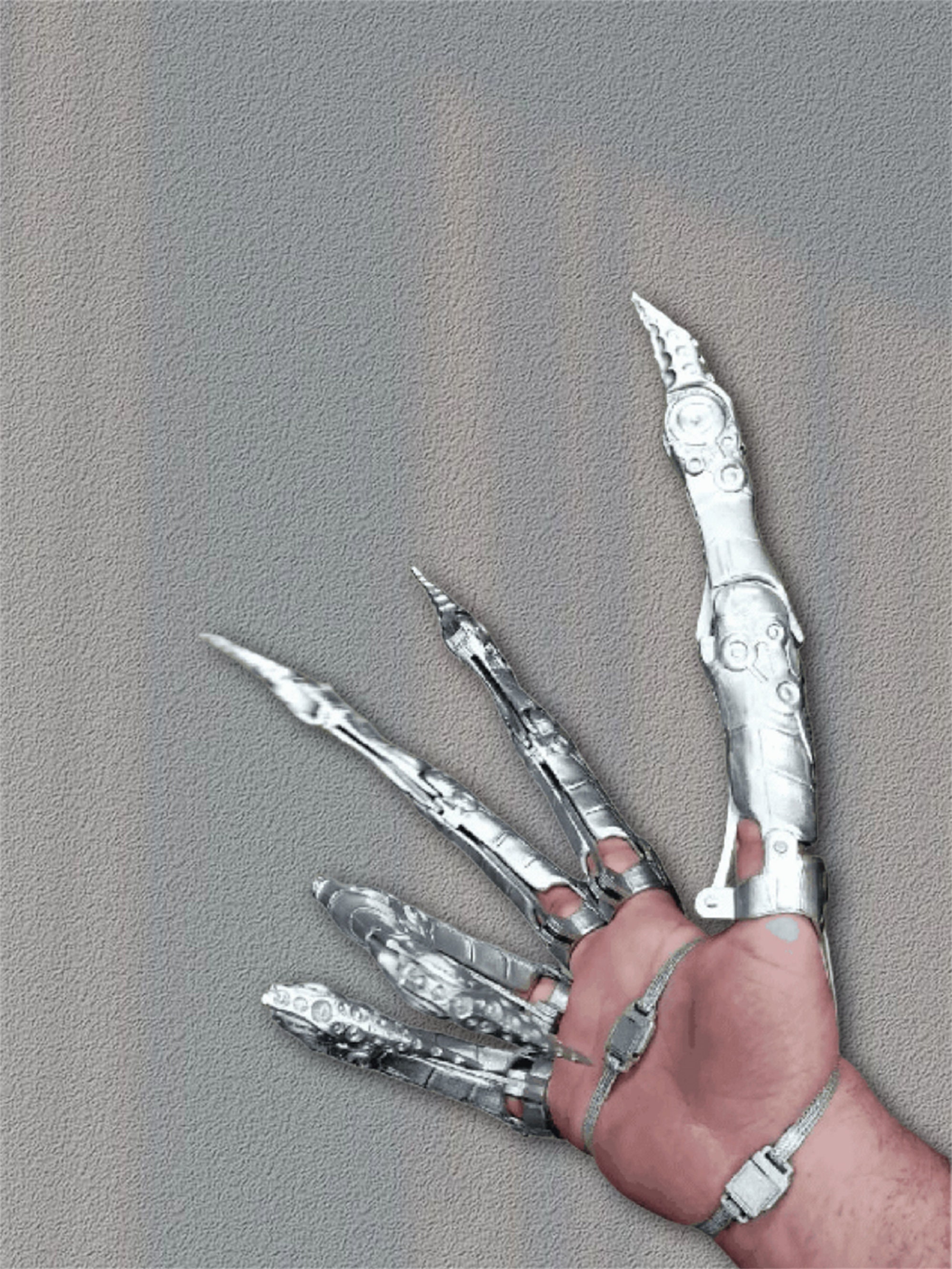 Silver Skull Claws, Tech Paws Claw, Robot Blades Fingers, Mechanical ...