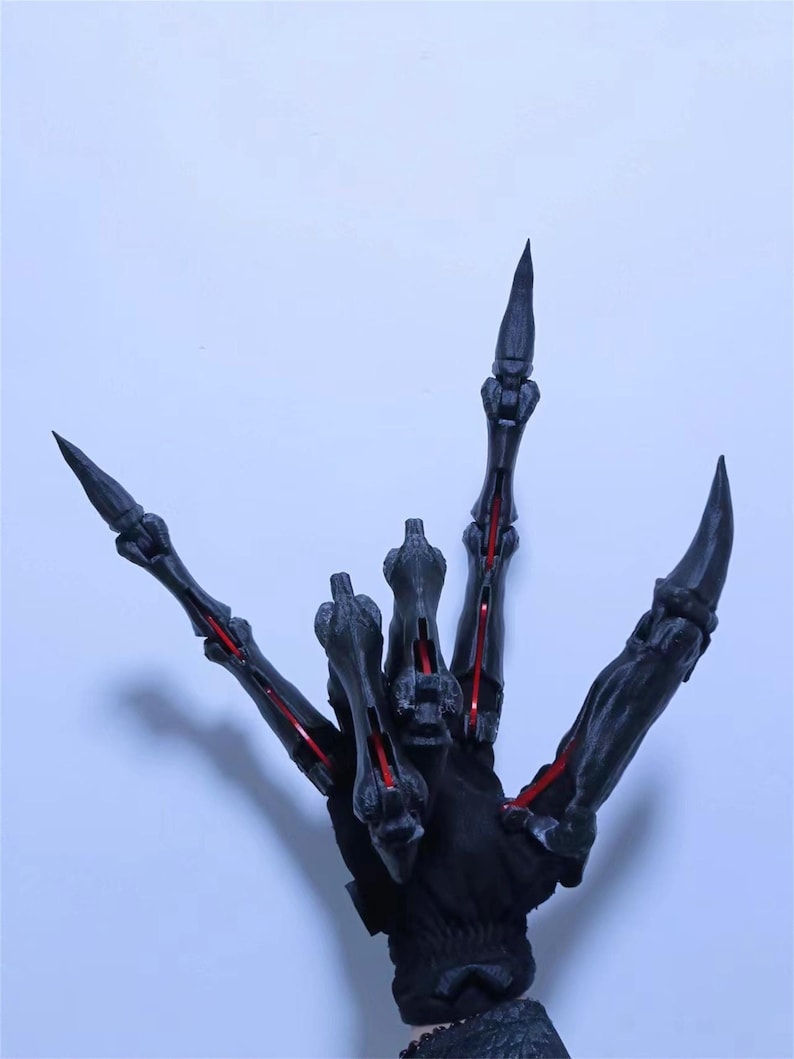 Black Skull Claws, Tech Paws Claw, Robot Blades Fingers, Mechanical ...
