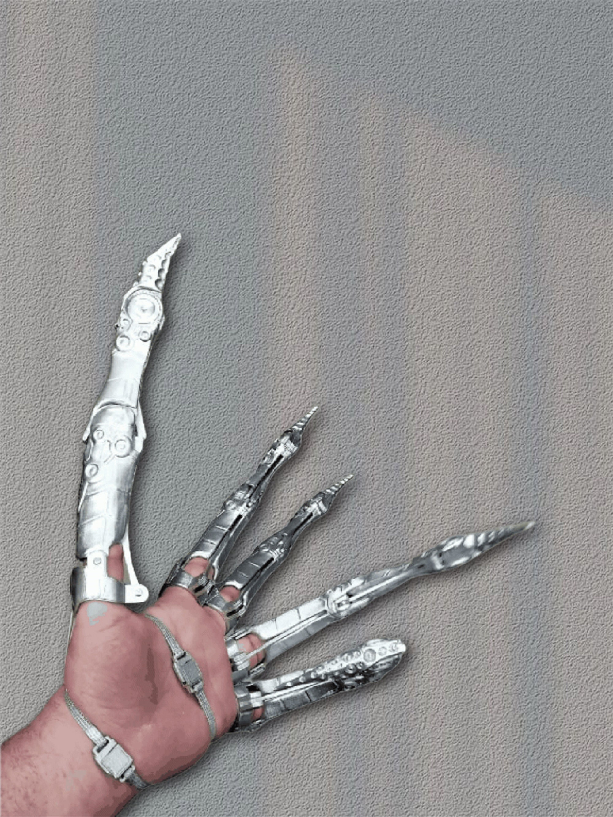 Skull Claws Gloves, Silver Tech Paws Claws, Robot Blades Fingers ...