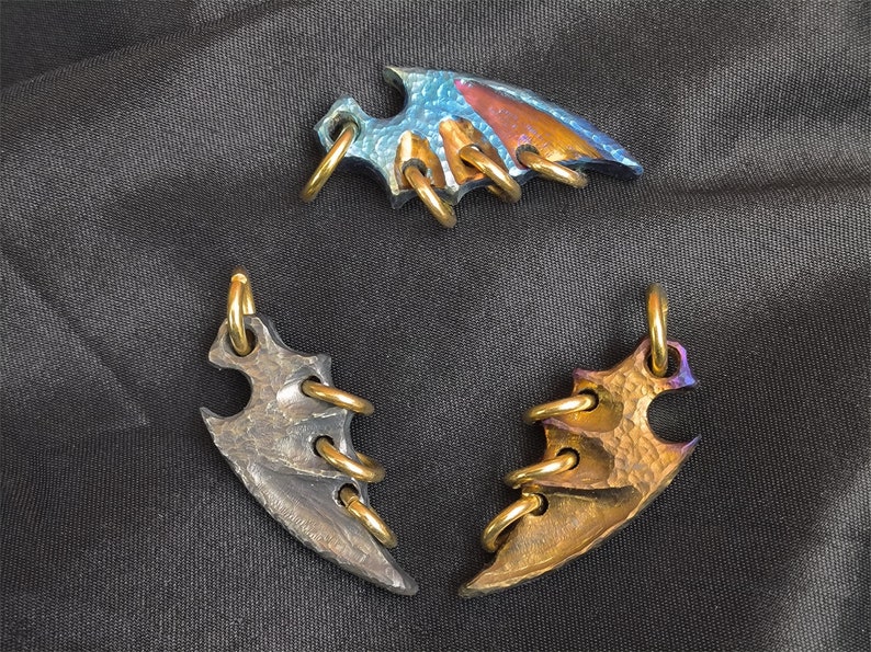 Custom Wing Necklace,personalized Bat Wing Necklace,handmade Titanium ...
