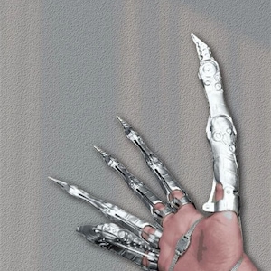 Skull Claws Gloves, Silver Tech Paws Claws, Robot Blades Fingers ...