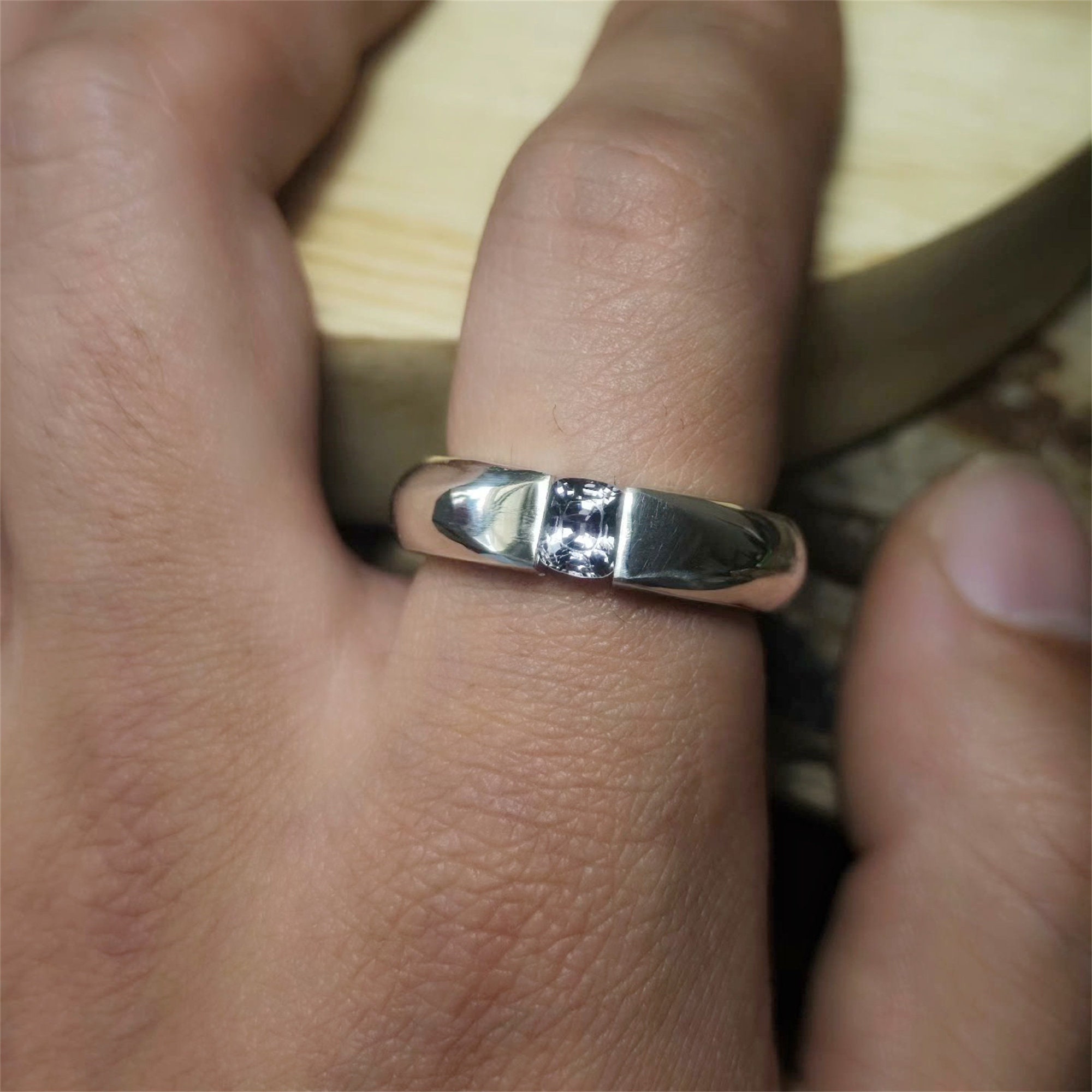 Spinel Ring Handmade Moissan Diamond Rings Levitation Ring - Etsy