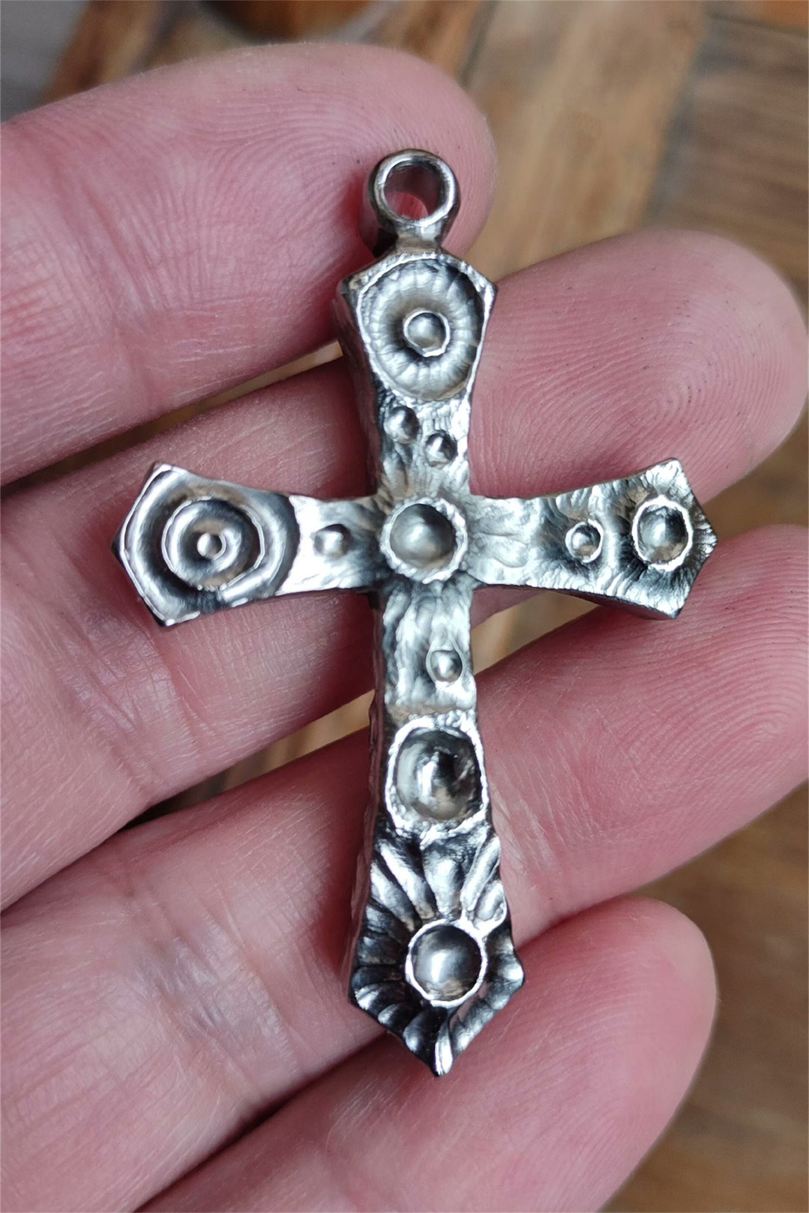 Custom Cross Necklace,handmade Crucifixion Necklace,pure Titanium Cross ...