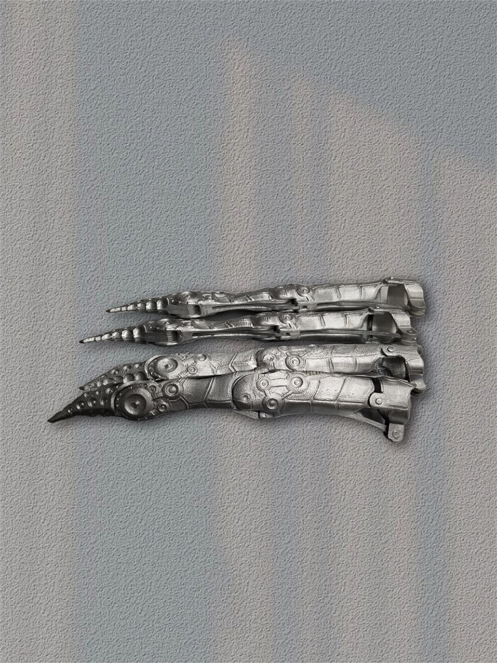 Skull Claws Gloves, Silver Tech Paws Claws, Robot Blades Fingers ...