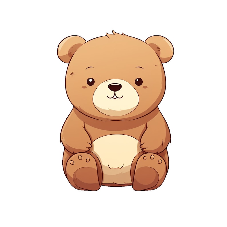 Light Brown Bear, Png - Etsy