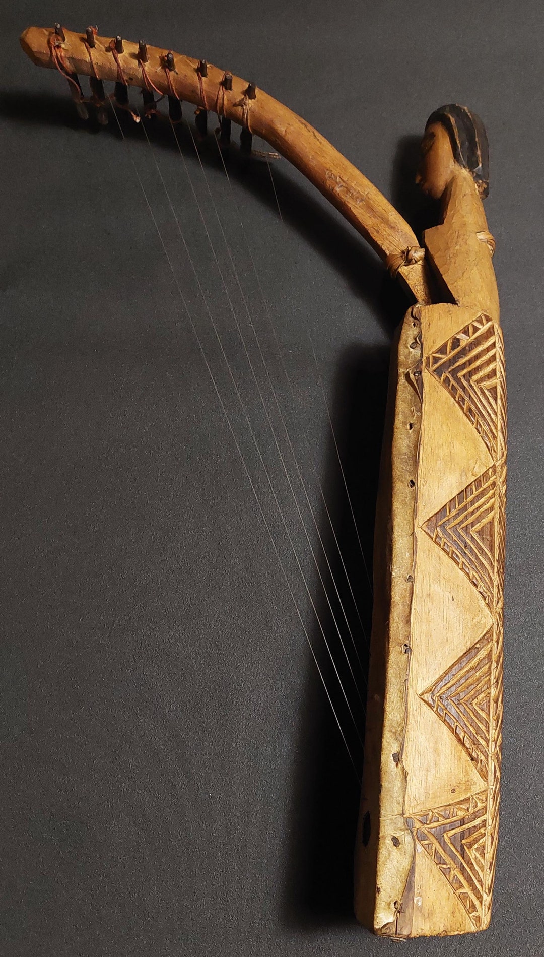 African Harp Ngombi Lumbo Gabon Arched Harp First Art 20th Century - Etsy