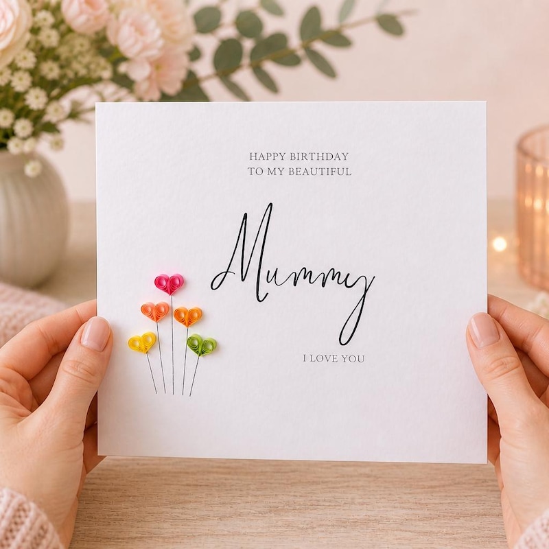 Handmade Birthday Card Mummy - Etsy UK