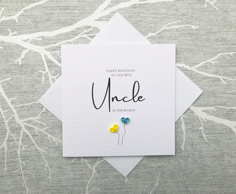 Uncle Birthday Card Happy Birthday Uncle a Card to Uncle - Etsy