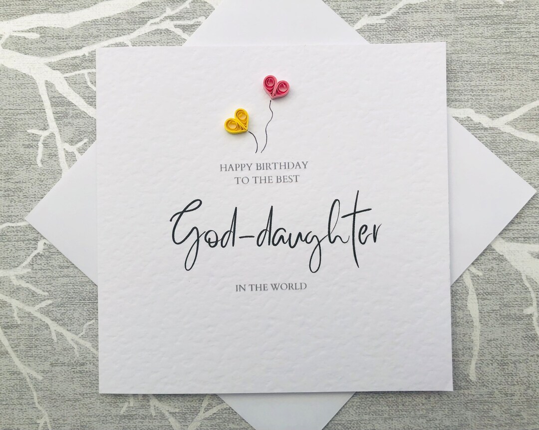 Goddaughter Birthday Card - Happy Birthday Goddaughter- a Card to ...