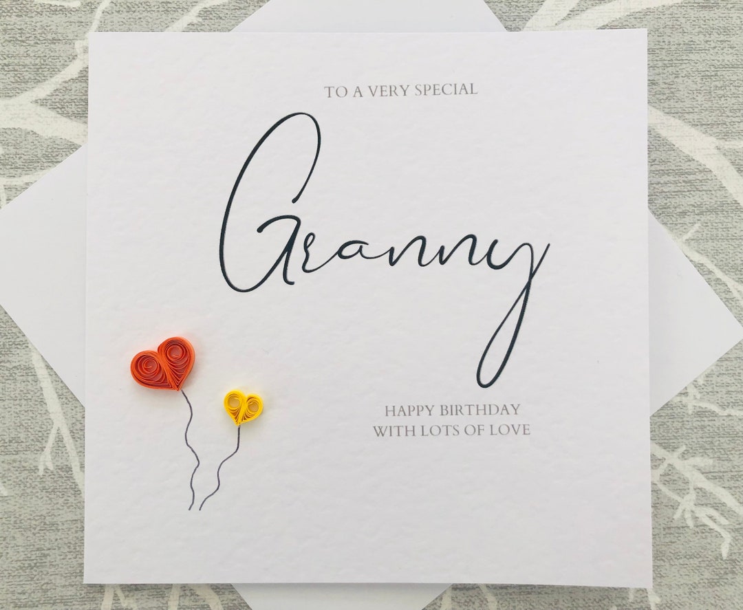 Granny Birthday Card Happy Birthday Granny to a Special Granny a ...