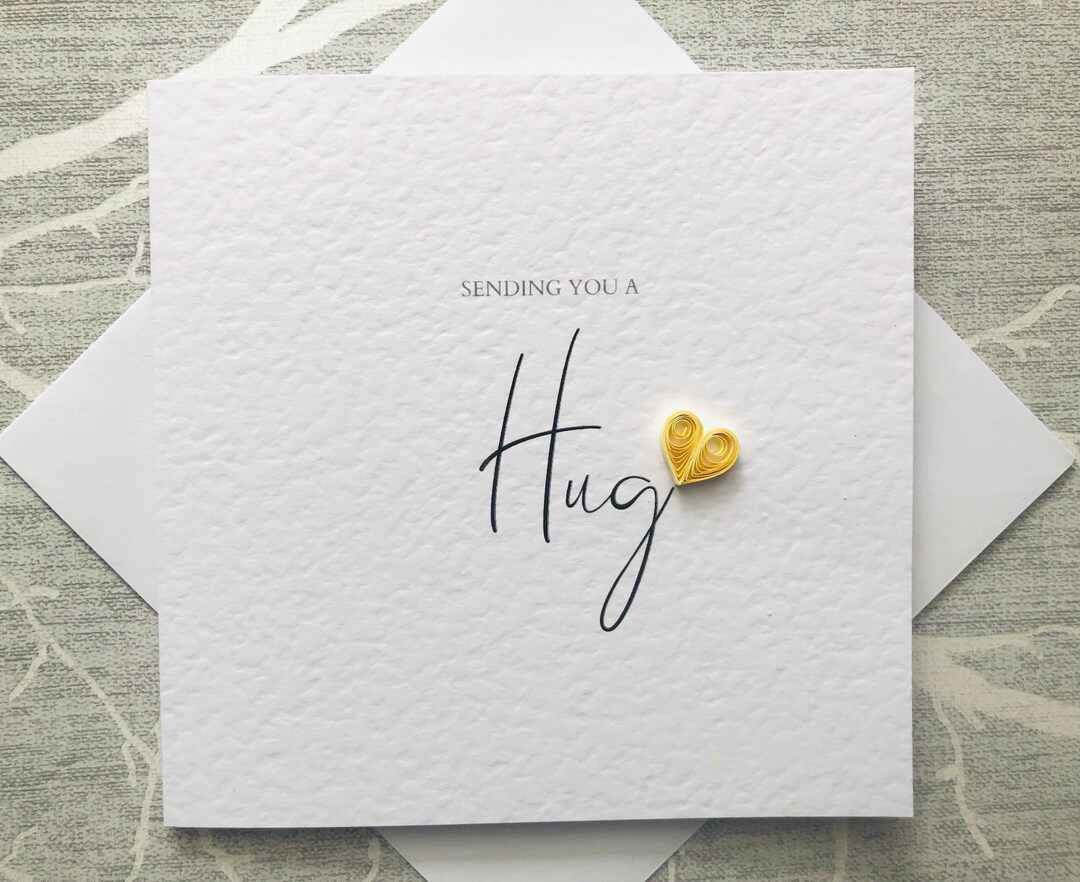Sending You a Hug Card - Hug to You Card - a Hug in a Card - Love in a ...