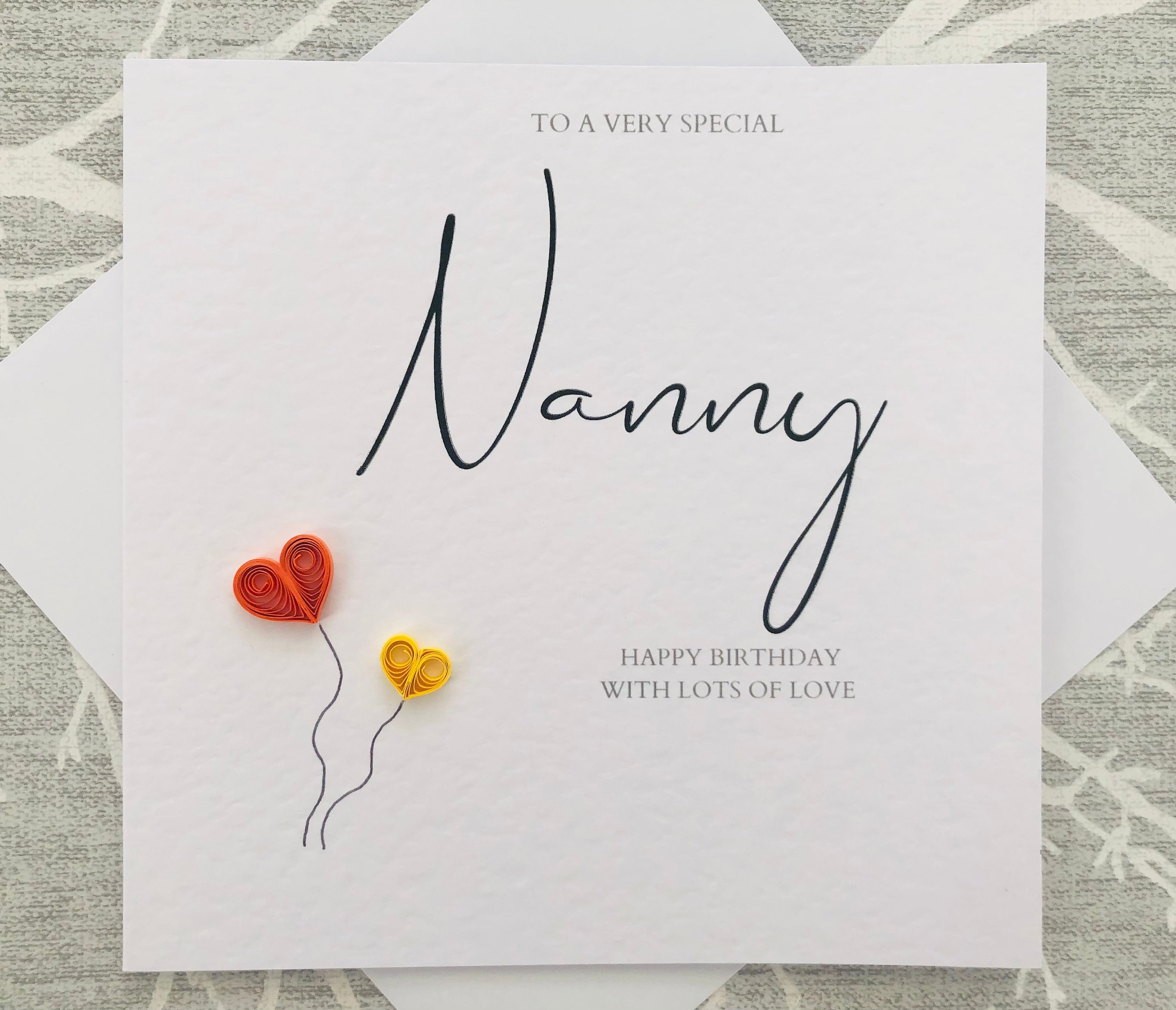 Nanny Birthday Card Happy Birthday Nanny a Card to a - Etsy