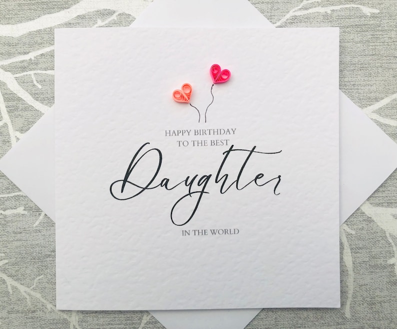 Daughter Birthday Card Happy Birthday Daughter a Card to - Etsy
