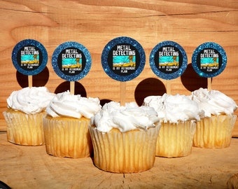 Metal Detecting Cake Topper - Etsy