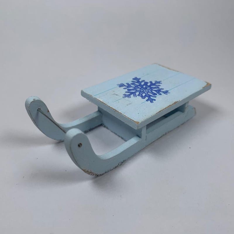 Wooden Sledge Decorations - Etsy UK