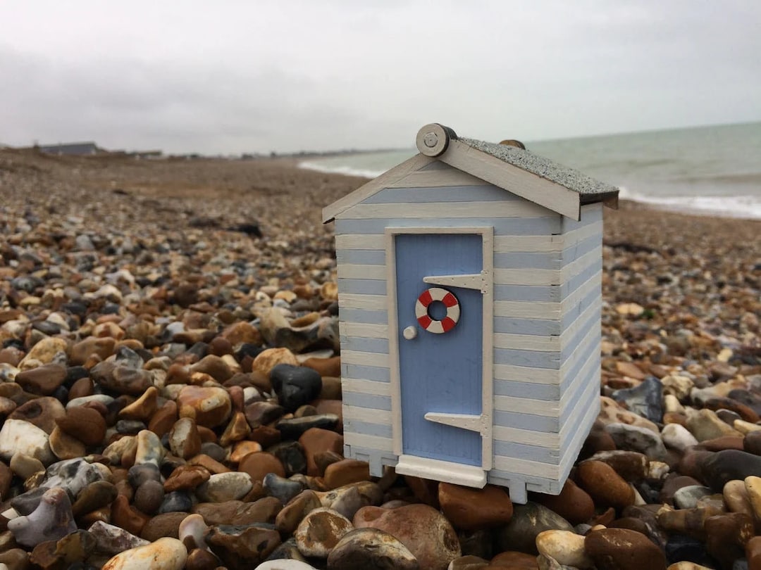 Beach Hut Flat Pack Model Construction Kit by Curious Rabbit - Etsy