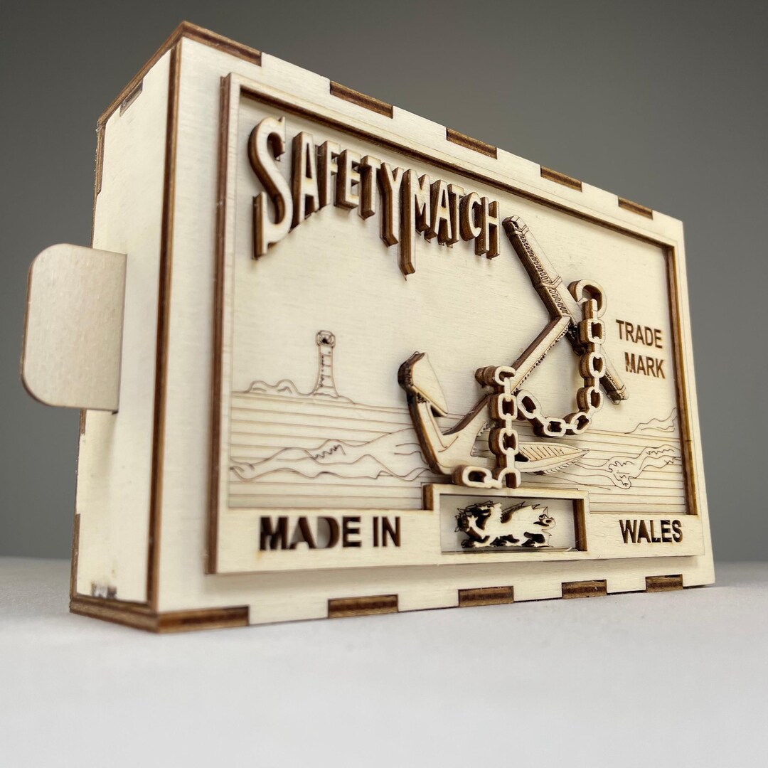 Matchbox (anchor) - Flat Pack Model Kit by Curious Rabbit ® - Etsy