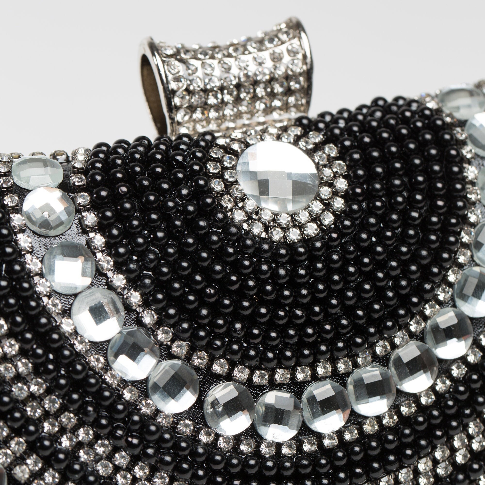 Black Diamond Rhinestone Beaded Tassels Clutch Purse Luxury Purses and ...