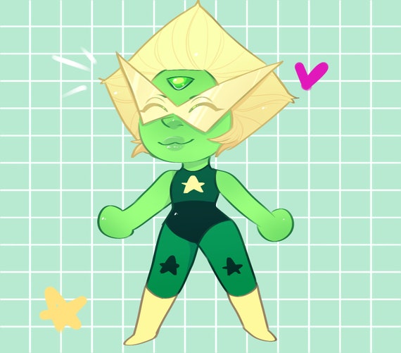 Peridot Stickers Steven Universe Chibi Stickers - Etsy