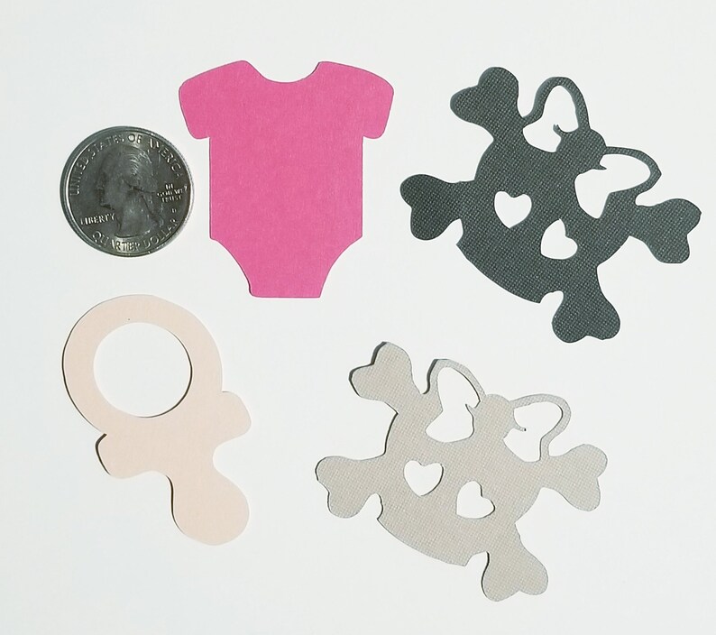 Skull Baby Shower Confetti (girl) - Etsy