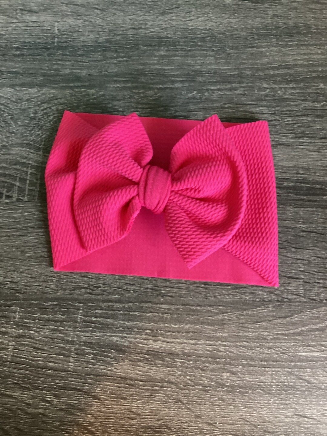 Pink Bow With Head Wrap, Pink Bow, Bullet Fabric, Hot Pink - Etsy